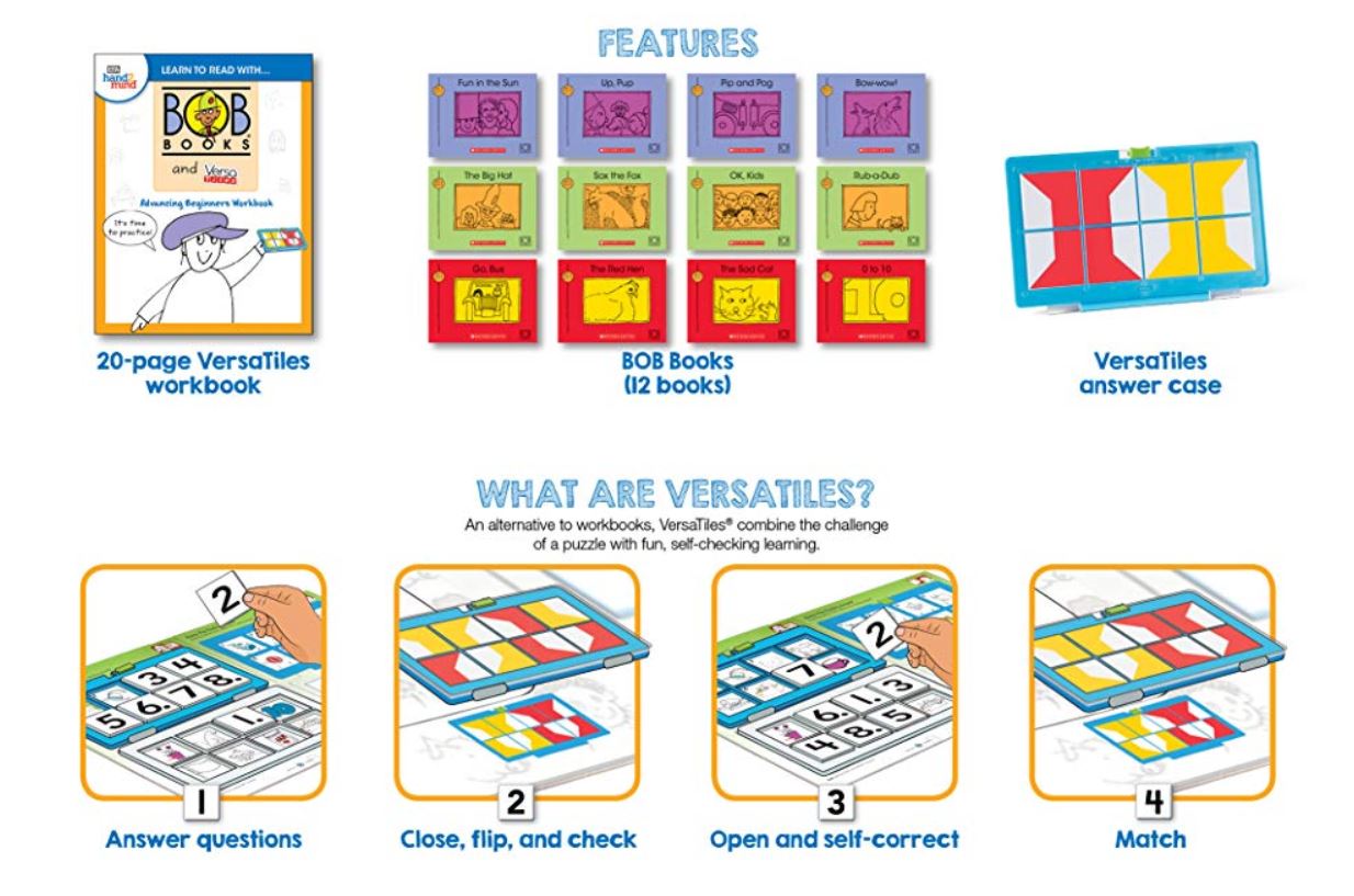 Summer Break Enrichment with BOB Books & VersaTiles – MamatheFox